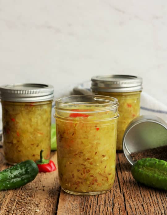 Dill Pickle Relish - {Canning Relish} - Sustainable Cooks