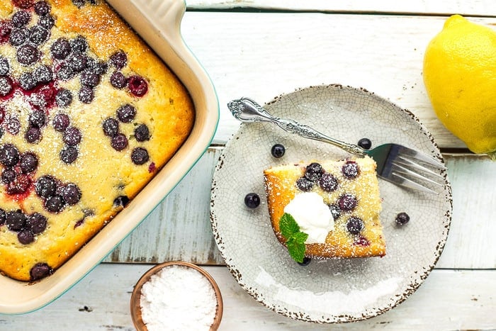 Yogurt Cake With Frozen Berries - Sustainable Cooks