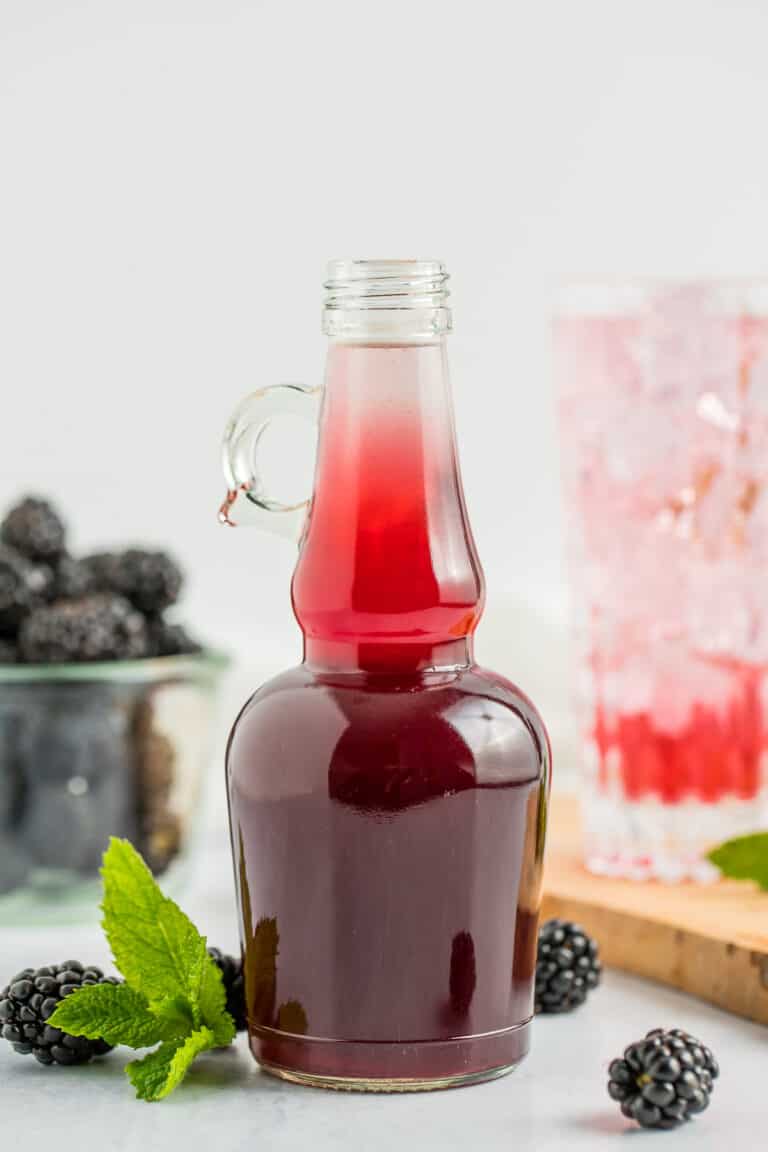 Blackberry Simple Syrup - Sustainable Cooks