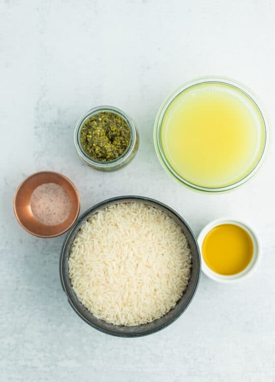 Pesto Rice - Sustainable Cooks