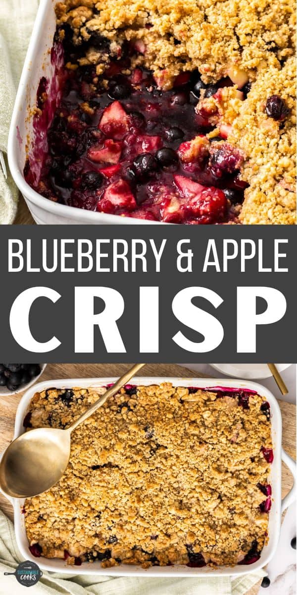 Apple and Blueberry Crumble - Sustainable Cooks