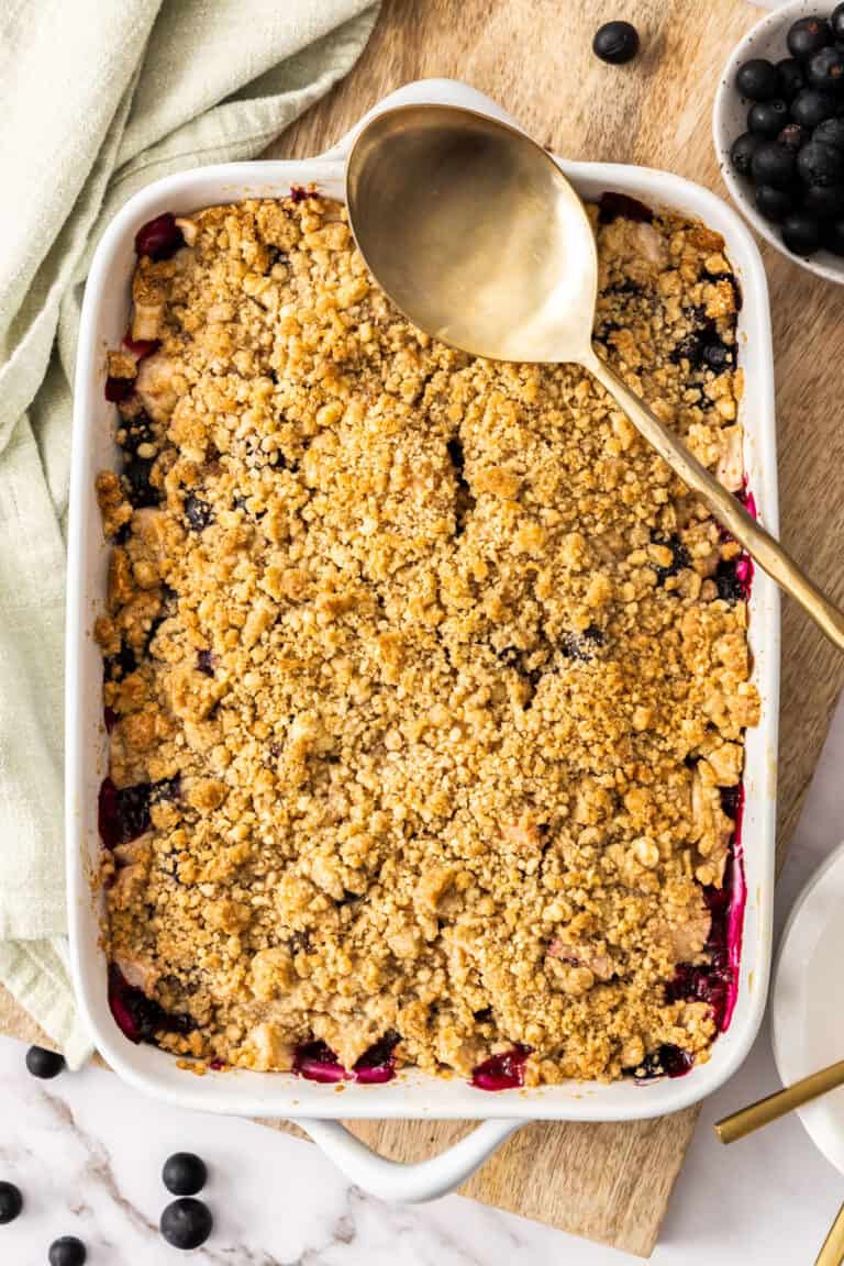 Apple and Blueberry Crumble - Sustainable Cooks