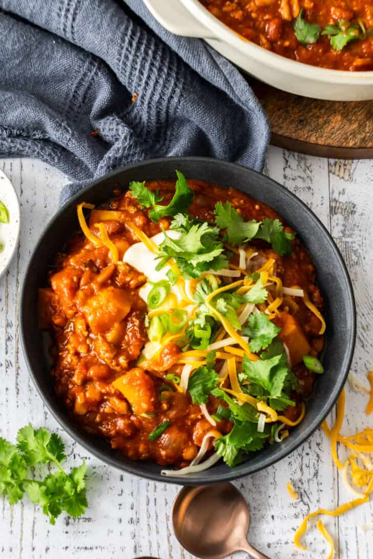Easy Instant Pot Butternut Squash Chili | Sustainable Cooks