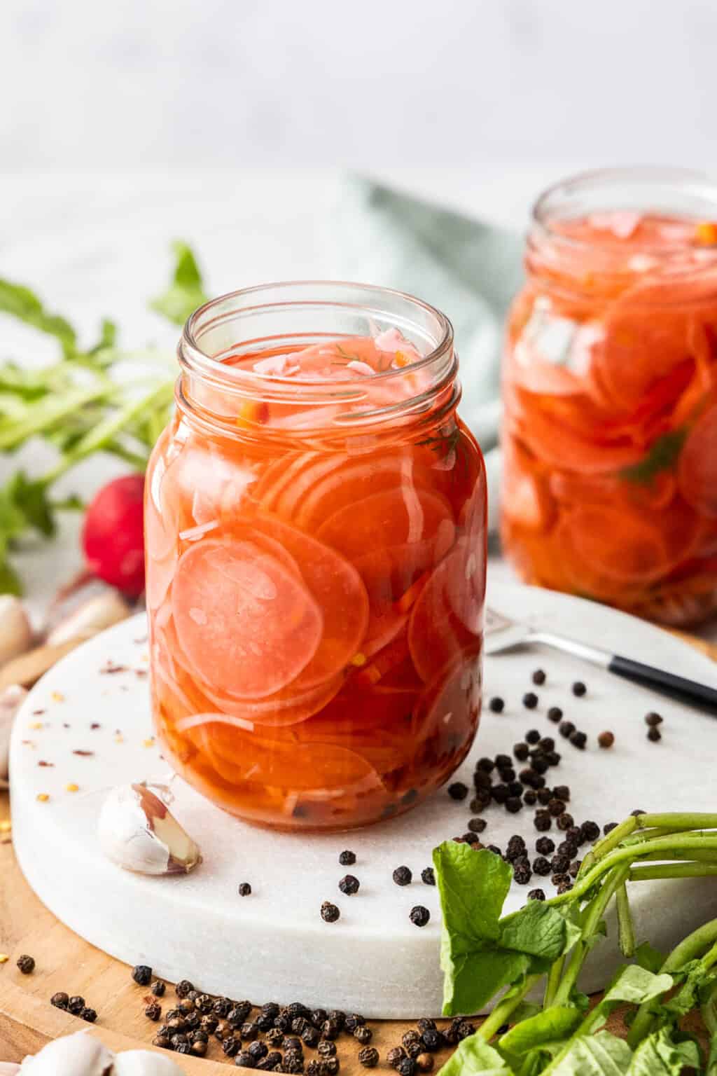 Pickled Radishes - Sustainable Cooks