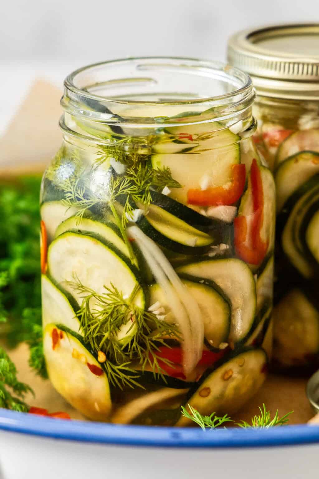 Pickled Zucchini - Sustainable Cooks