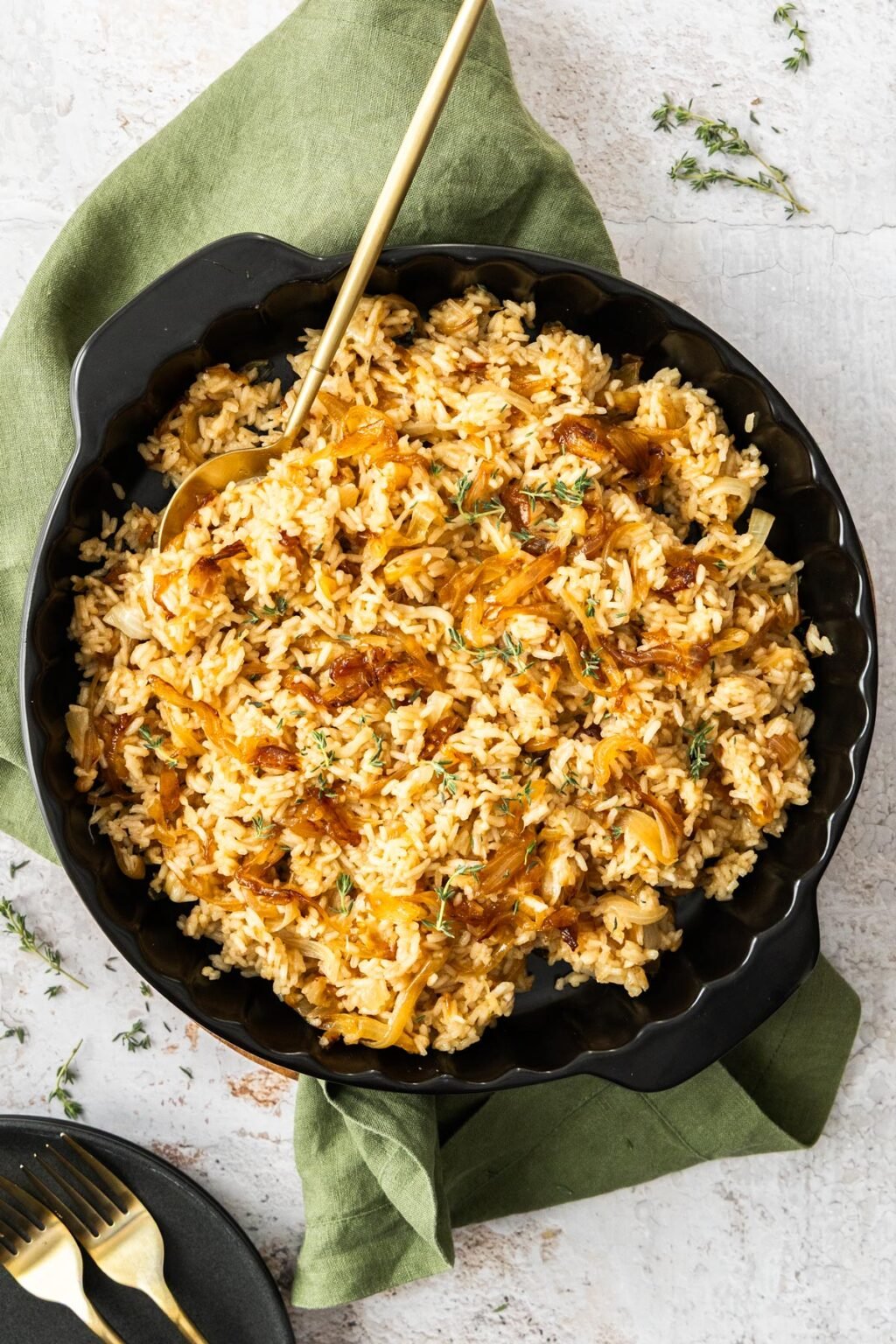 French Onion Rice - Sustainable Cooks