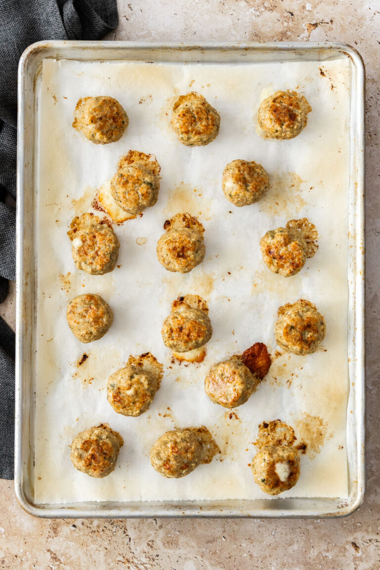 Juicy Oven-baked Ground Chicken Meatballs - Sustainable Cooks