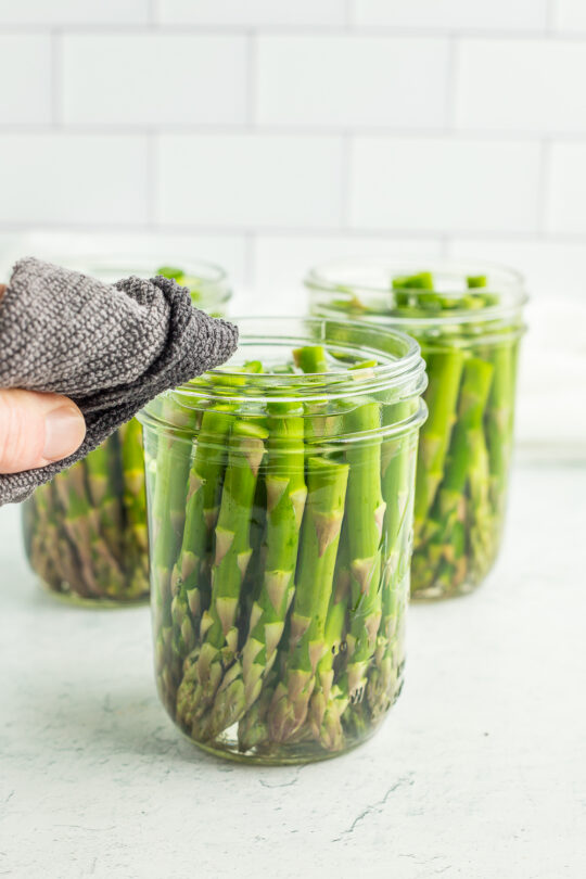 Canning Asparagus {Hot or Raw Pack} - Sustainable Cooks