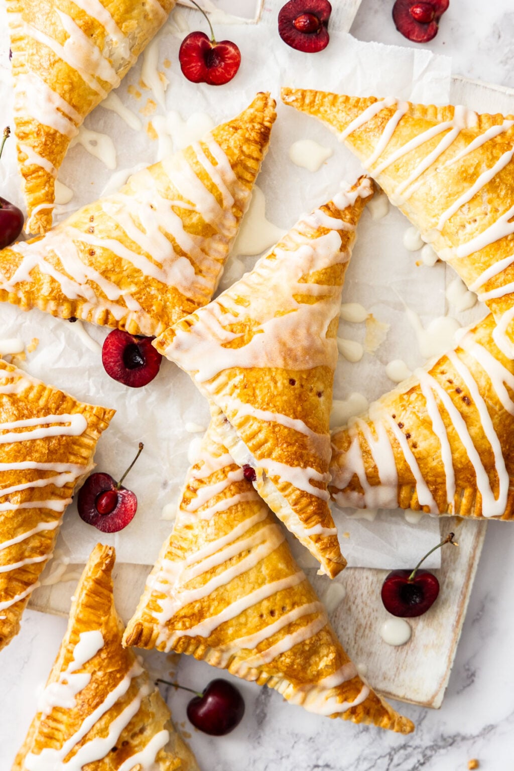 Cherry Puff Pastry Turnovers (Quick & Easy) - Sustainable Cooks