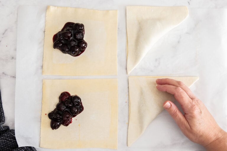 Cherry Puff Pastry Turnovers (Quick & Easy) - Sustainable Cooks